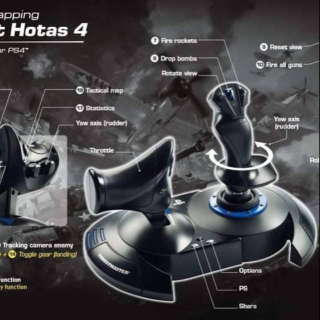 Thrustmaster T - Flight Hotas 4 Flight Simulator for PC PS4 | Shopee ...