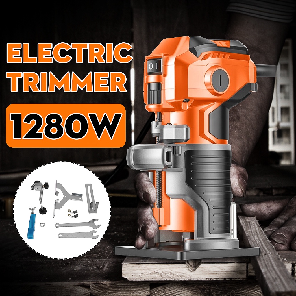 MPT Wood Electric Trimmer Woodworking Milling 35000r/min Electric Hand ...