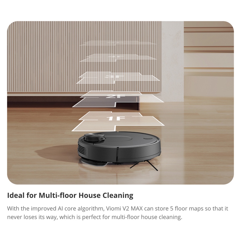 Viomi V2 Max LDS Robot Vacuum Mop Cleaner | Shopee Singapore