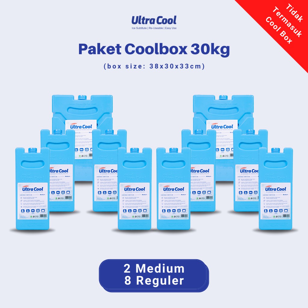 Maslaha Ultra Cool Ice Gel - 2 Medium 8 Regular - Styrofoam Ice Gel ...