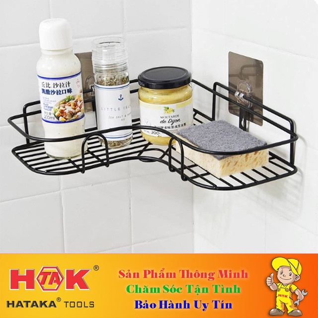 Iron Mesh Frame, Y7 Bathroom Corner Shelf with 2 Super Sticky Stickers ...
