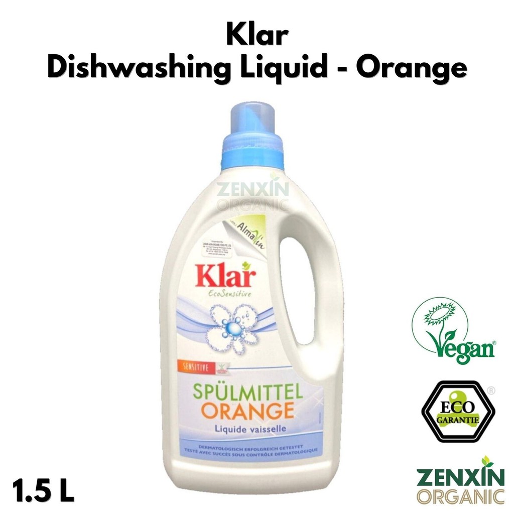 Klar Dishwashing Liquid Orange 1.5L | Shopee Singapore