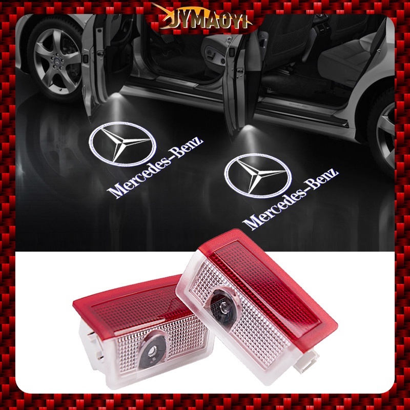 2/4Pcs Led Car Door Welcome Light Projector Logo For Mercedes Benz W205 ...