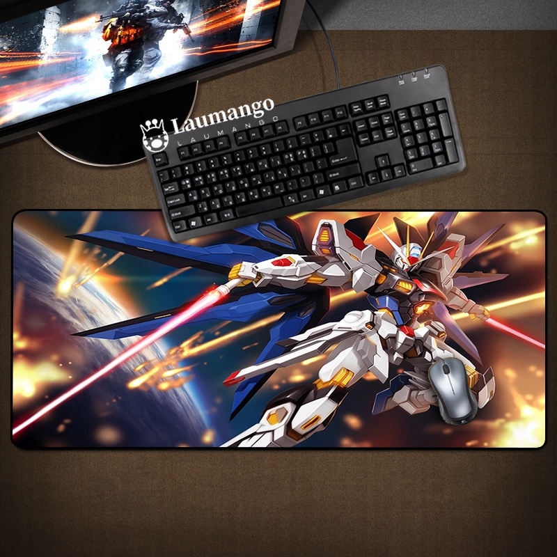 Mouse Mats Gundam Mousepad Anime Desk Mat Gamer Cabinet Extended Pad ...