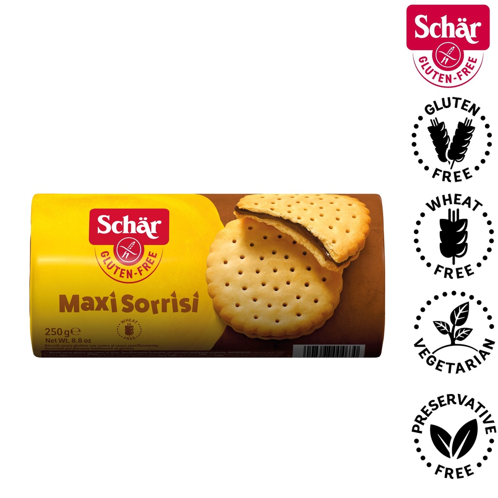 Schar Gluten Free Maxi Sorrisi Sandwich Cookies 250g | Shopee Singapore