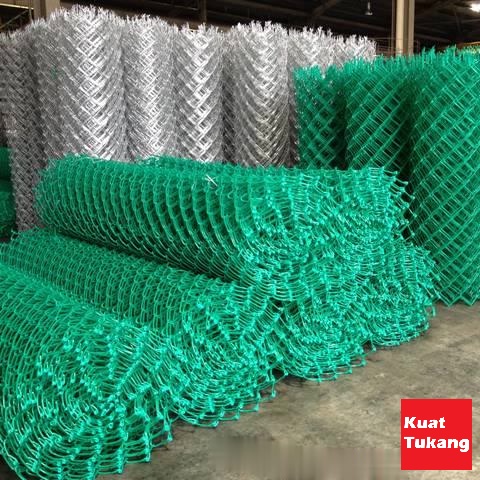 [12 Meter] Chain Link PVC Fence Fencing Pagar 3inci kotak | Shopee ...