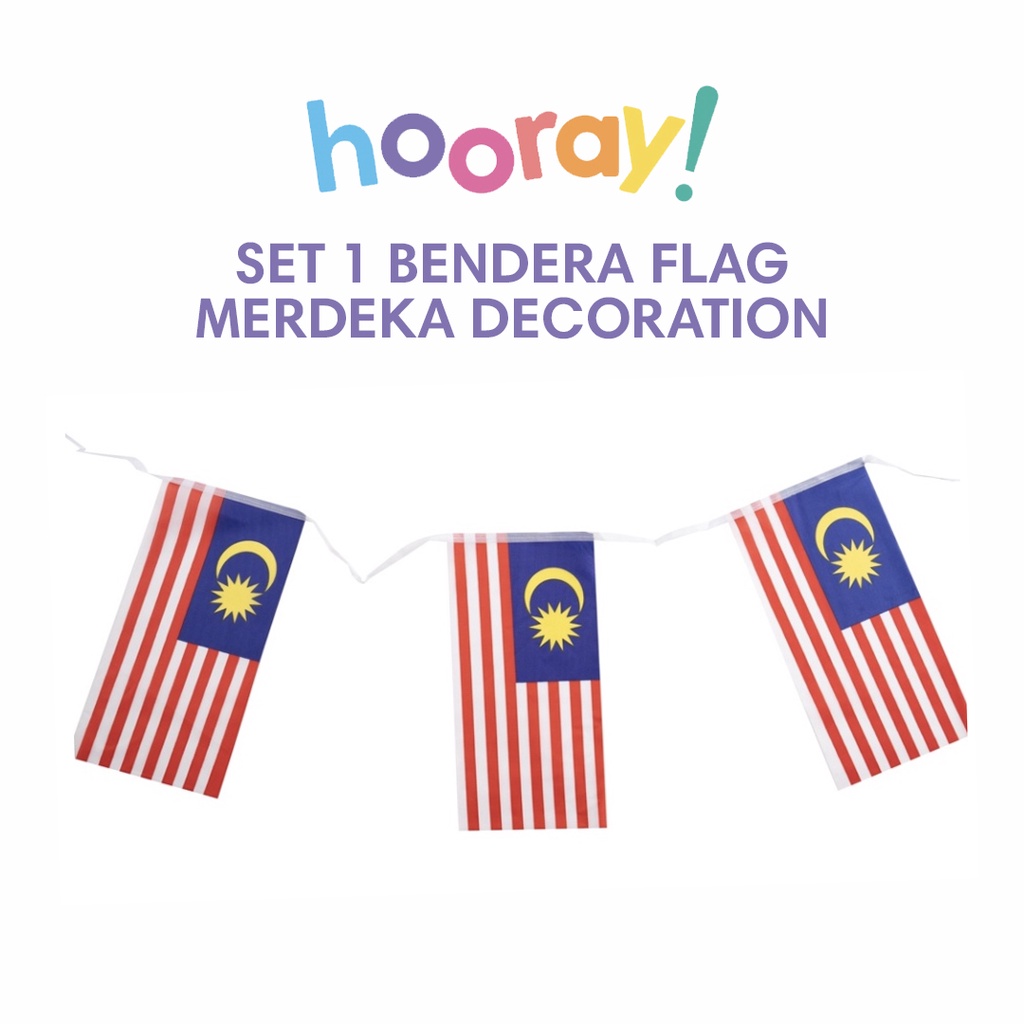 Hooray Merdeka Set 1 Home Class Merdeka Decoration Bendera | Shopee ...