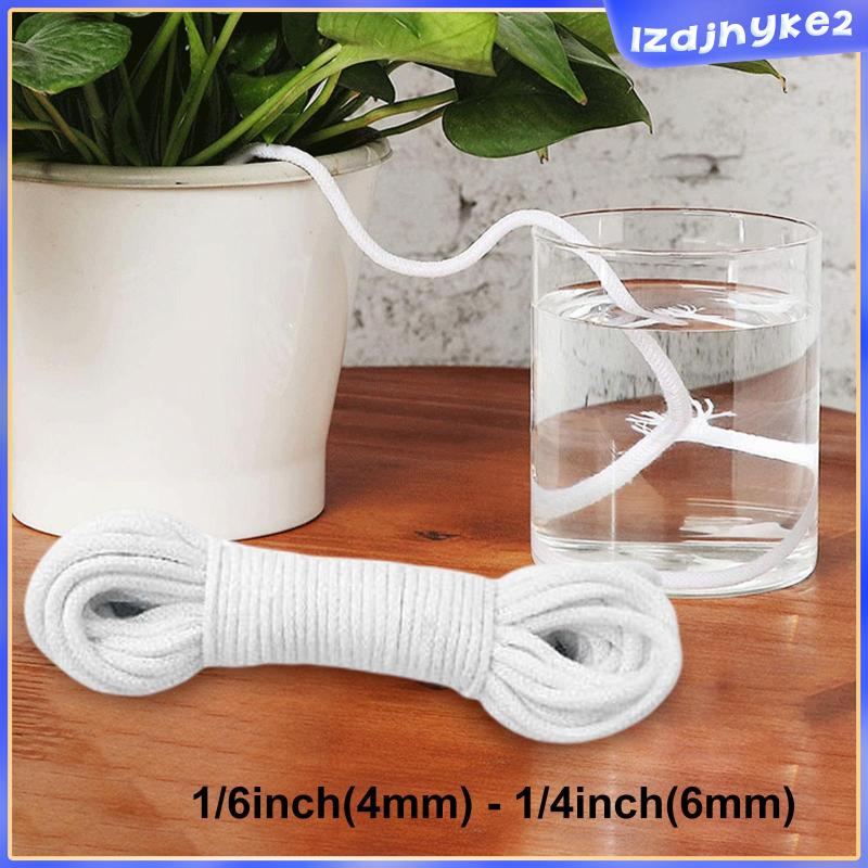 [ 30 Feet Cotton String Rope, Self watering Wick Cord DIY Automatic Watering Device System for ...
