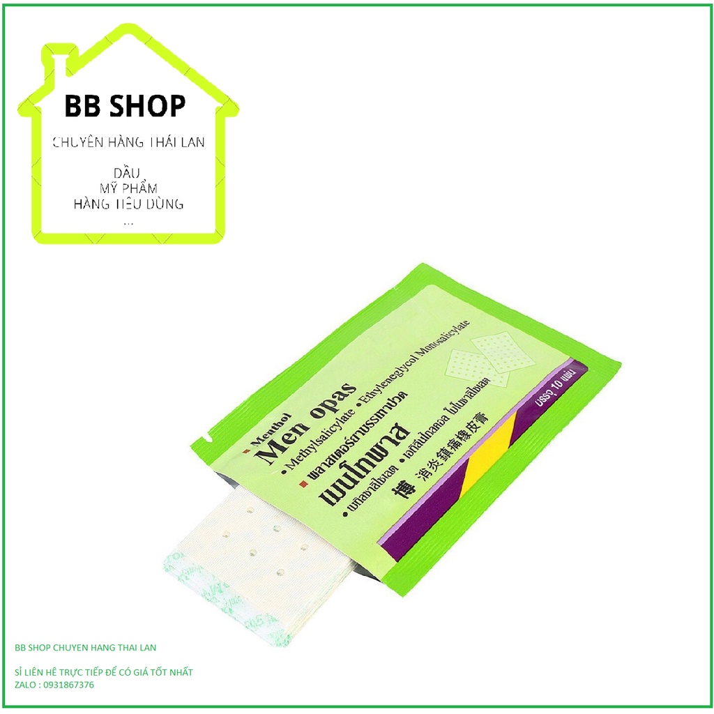 Mentopas Thailand Pain Relief Paste (1 Bag Of 10 Pieces) | Shopee Singapore