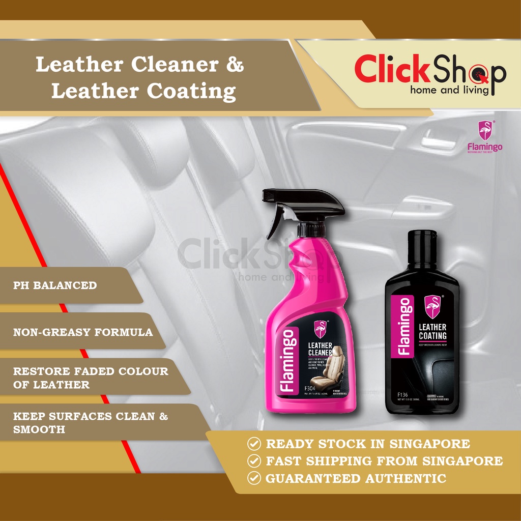 Flamingo Leather Cleaner 500ML Leather Coating 300ML Automotive Car ...