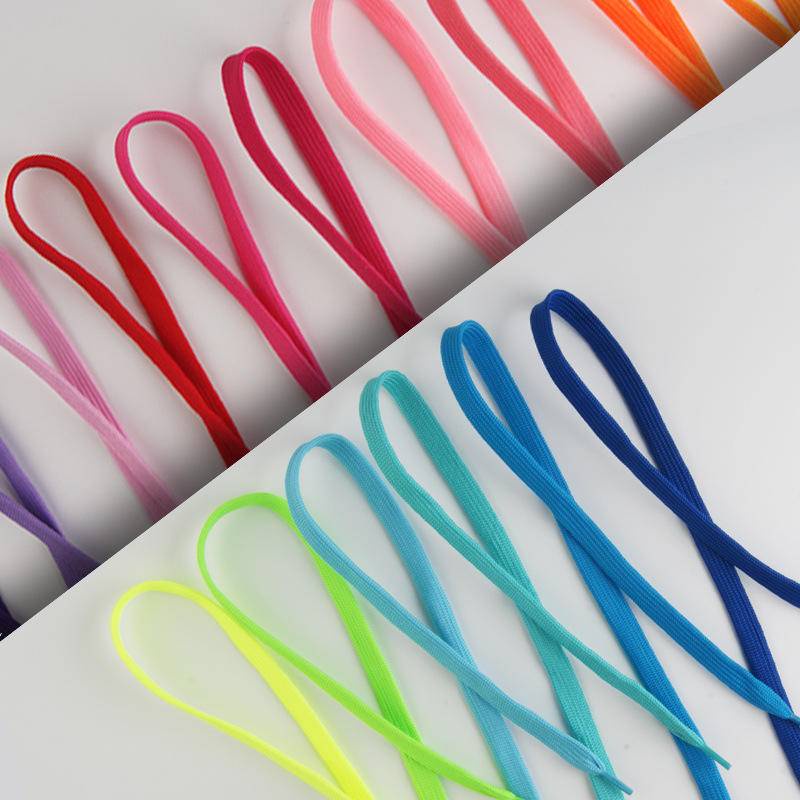 1 Pair 120cm Flat Color Polyester Shoelaces Trousers Strings Hat ...