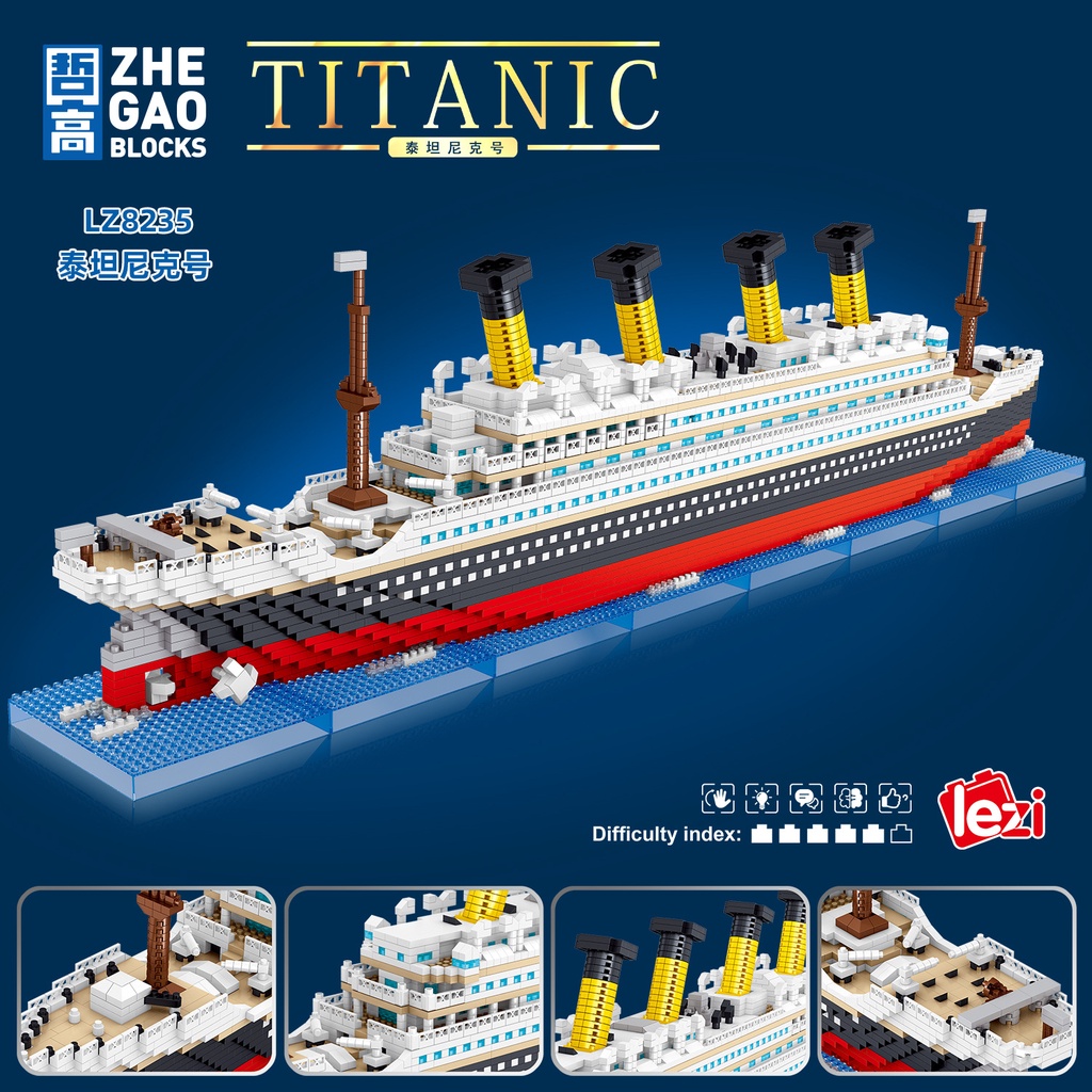 Titanic LZ8235 Building Blocks Brain Toy | Shopee Singapore