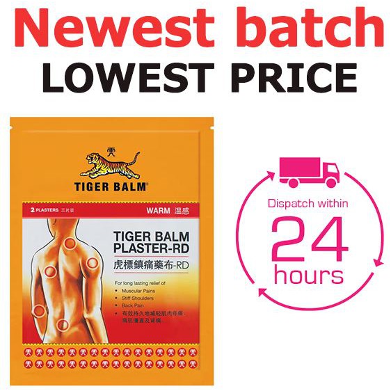 Tiger Balm Plaster (Warm) - Large size - 2 plasters/ packet | Shopee ...