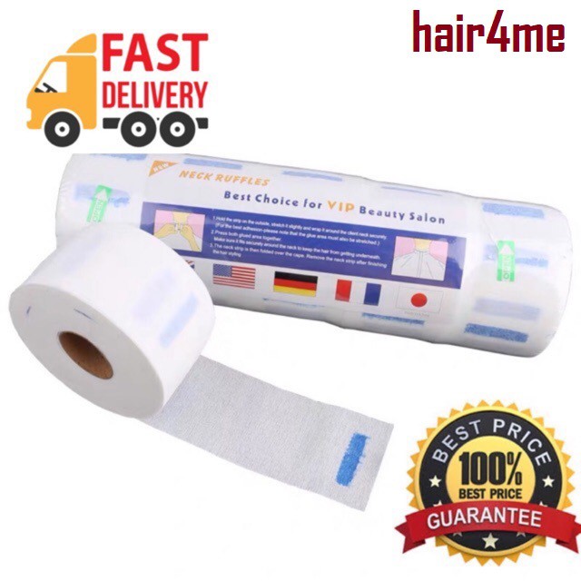 500sheets Quality Disposable Neck Strip Tissue Ruffle Barber Neck Paper ...