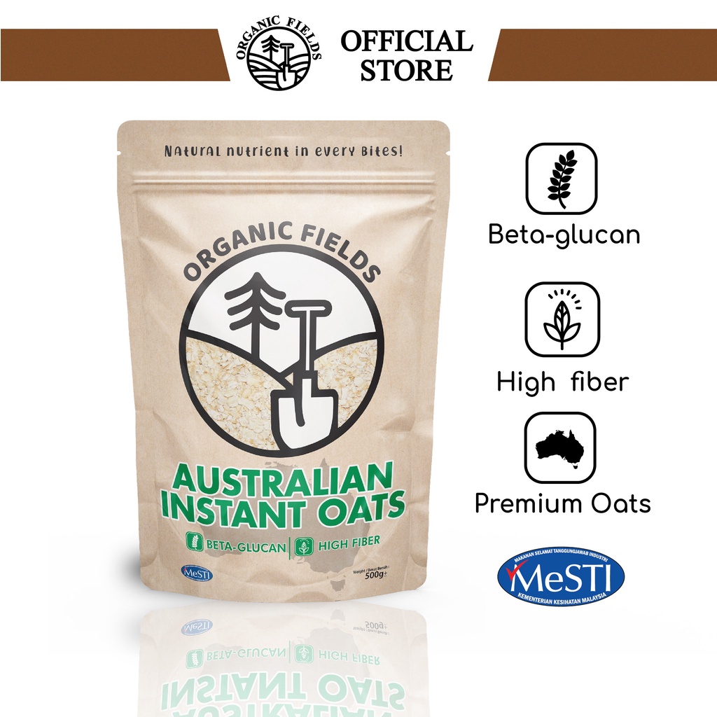 ORGANIC FIELDS Australian Instant Oats (500g) | Shopee Singapore