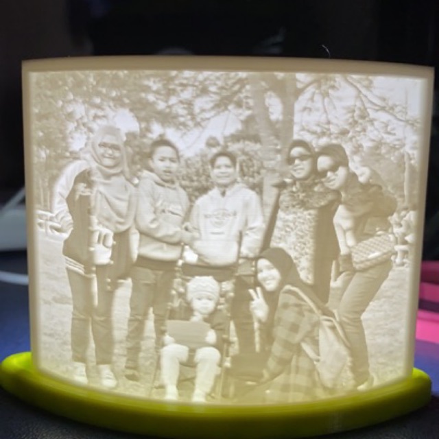 Personalize Your Picture Into Lithophane 3D Printed Photo (FREE LED ...
