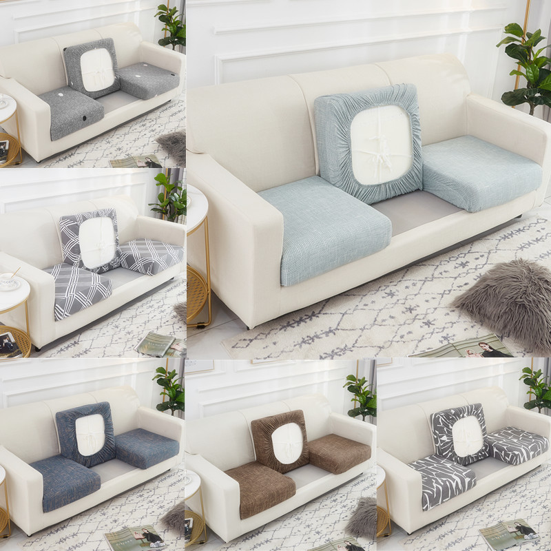 Floral Printed Sofa Cushion Cover Elastic Furniture Protector Sofa Seat ...