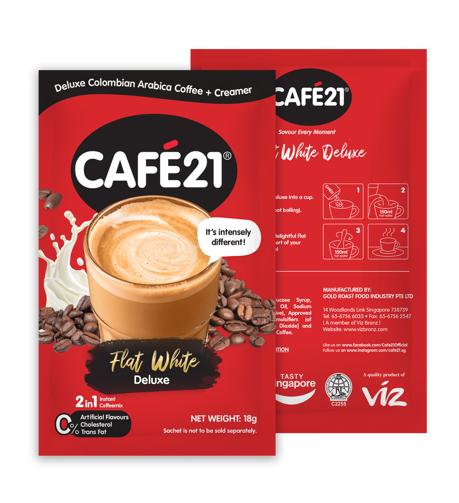 Cafe21 Flat White Deluxe (18g x 15 sachets) | Shopee Singapore