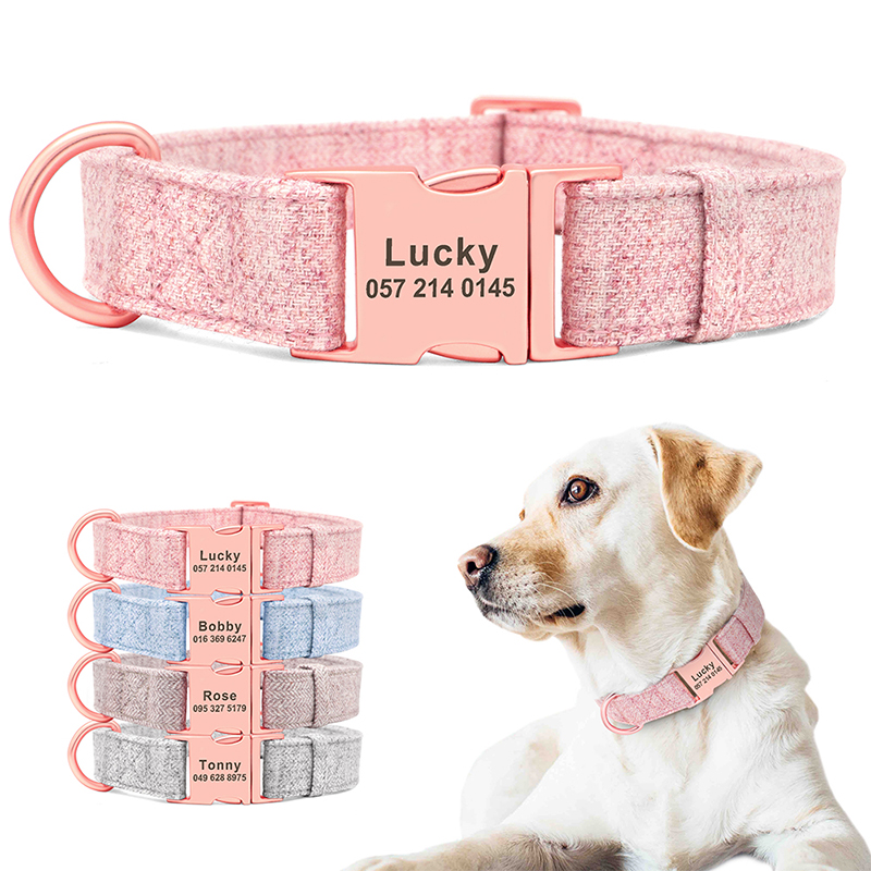 Customized dog collars Personalized dog collars Large medium and small ...
