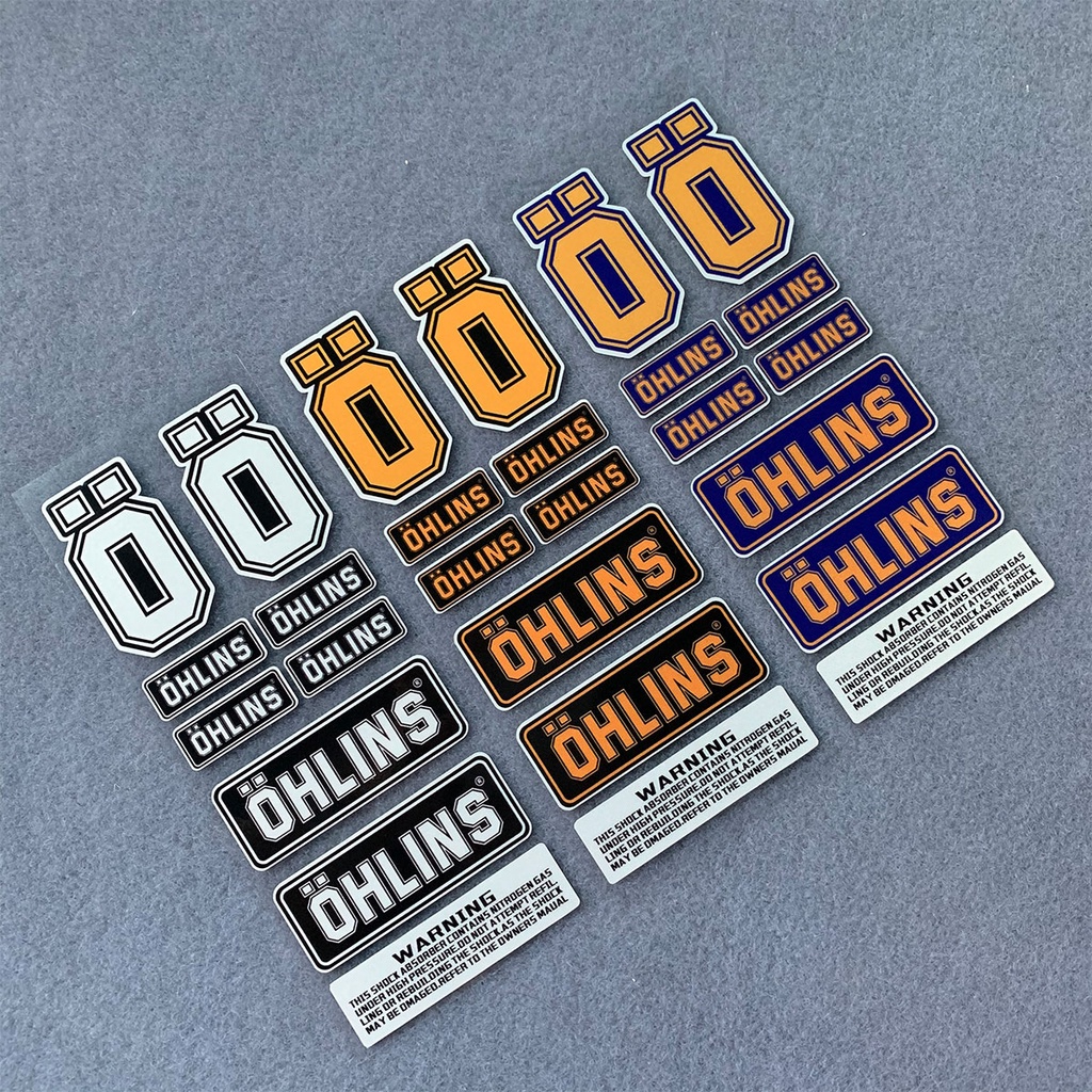OHLINS Moto Sticker Accessory 3M Highly Reflective Suspension ...
