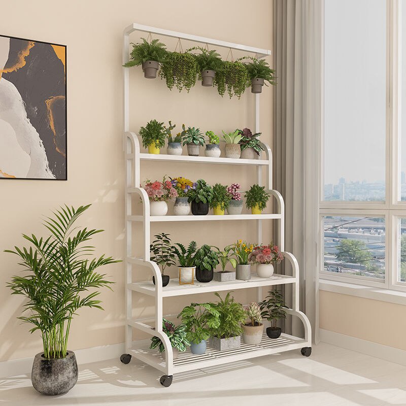 Iron Plant Rack Multi-storey Indoor/Outdoor Space Saving Household ...
