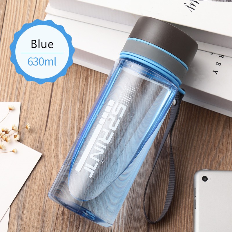 1000ml/800ml/630ml Portable Sport Water Bottle With Rope Leak-Proof Durable Travel Bottles BPA ...