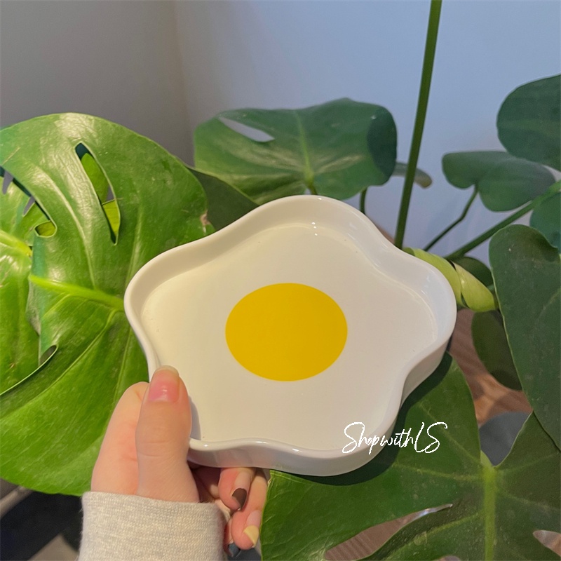 Sunny Side Up Plate/Aesthetic Korean Plate/Korean Aesthetic Plate Cute ...