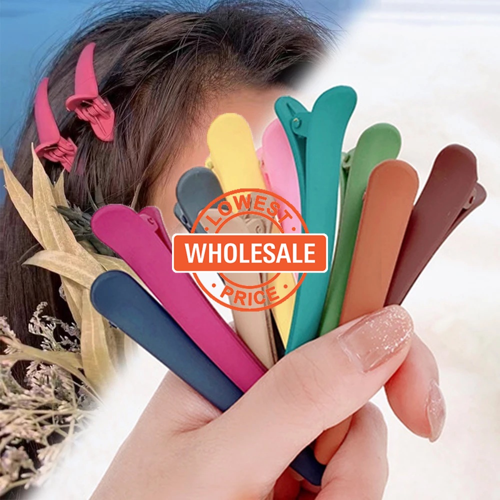 [Wholesale Price]1Pc Candy Color Frosted Duckbill Hairpin / Simple Non ...