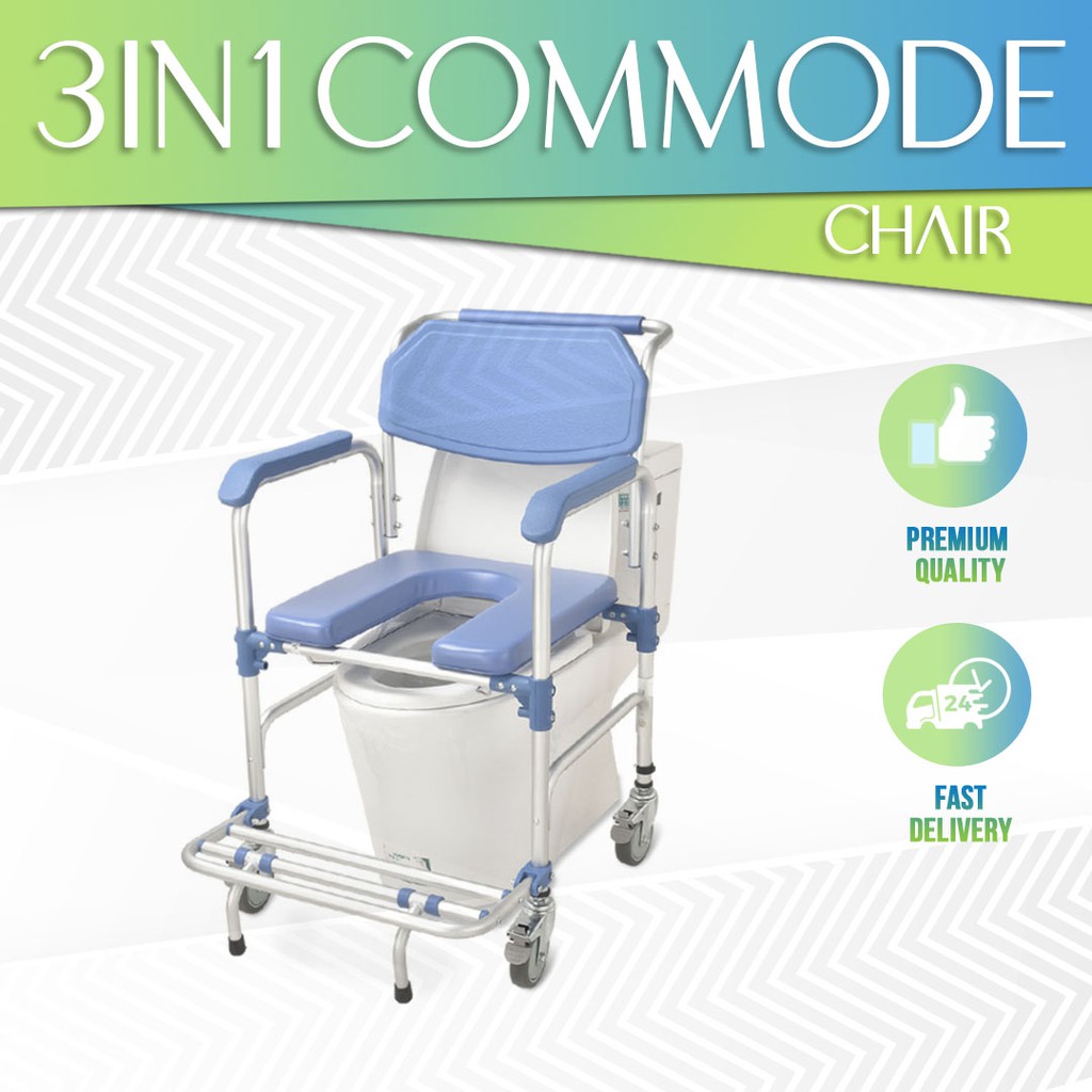 3 IN 1 COMMODE CHAIR | Shopee Singapore