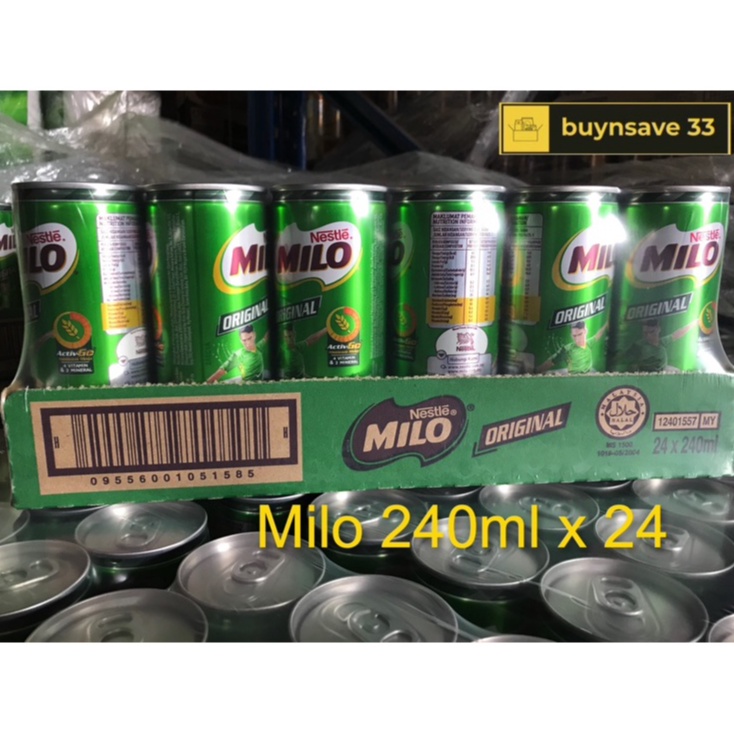 Nestle Milo Can/Tin Activ-Go (24 x 240ml) (1 Carton) | Shopee Singapore
