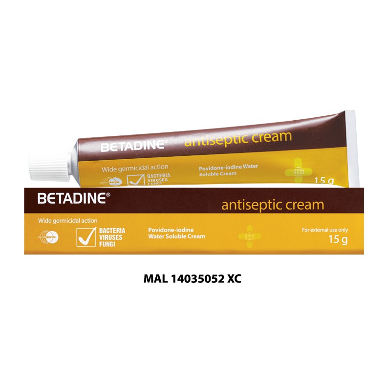 BETADINE ANTISEPTIC CREAM 15G | Shopee Singapore