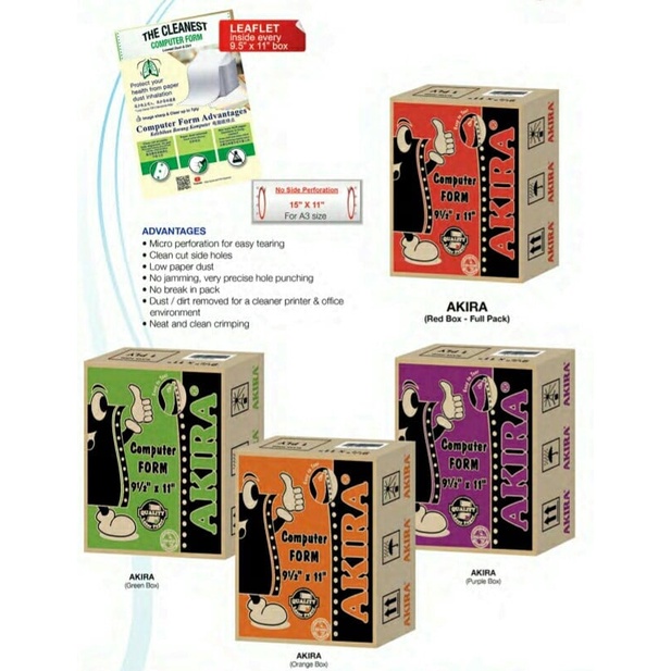 2 ply NCR computer form paper (500 fans) -- ALL WHITE -- 9.5" x 11 ...