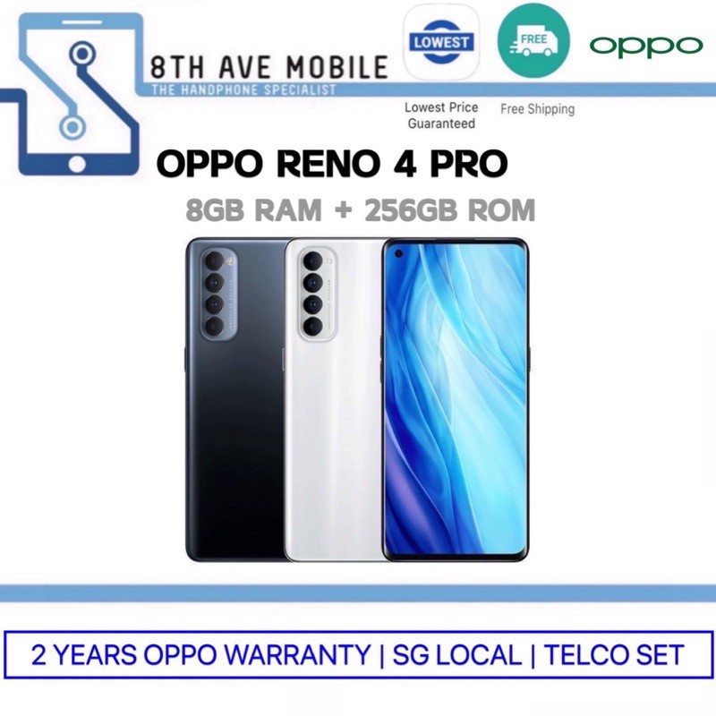 OPPO Reno 4 Pro 8GB RAM + 256GB ROM | Free Gift | 2 Years OPPO Warranty ...