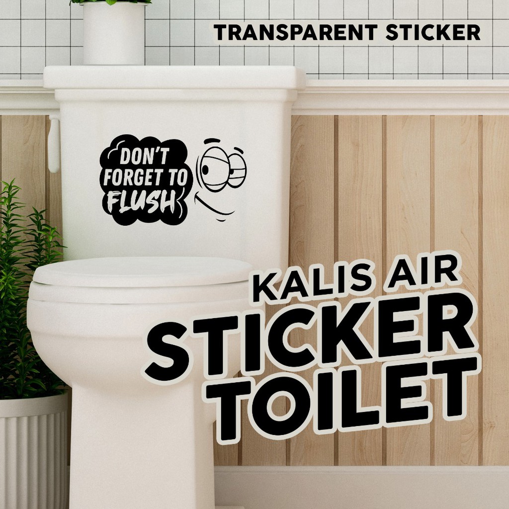STICKER FLUSH TOILET (WATERPROOF) | Shopee Singapore