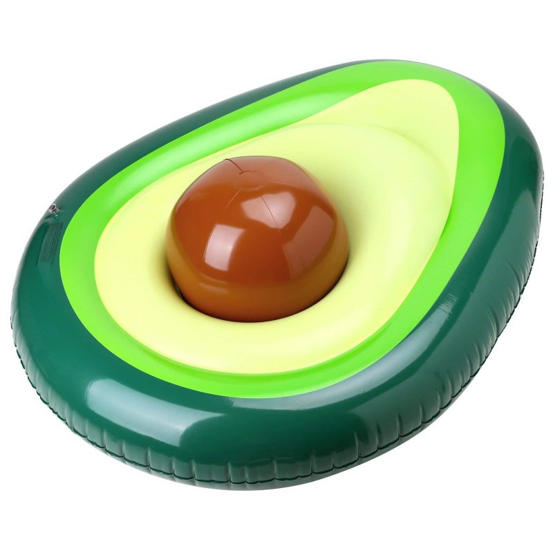Avocado Pool Float Floatie with Ball Water Fun Large Blow Up Summer ...