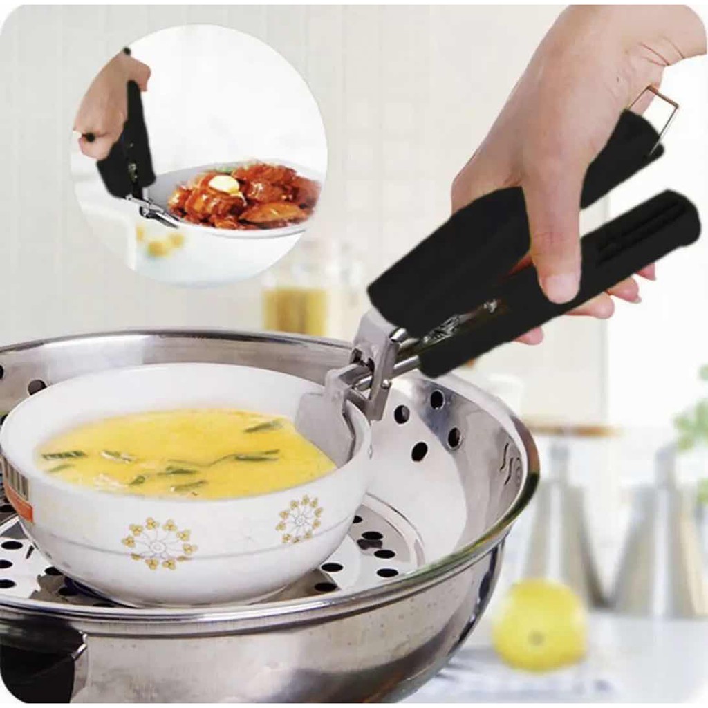 Hot Bowl Clamp Plate Bowl Dish Pot Holder Carrier Clamp Clip ABS Handle ...