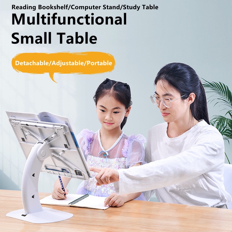 【Free Gift A4 File】Portable Table Multiuse Book Stand Foldable ...