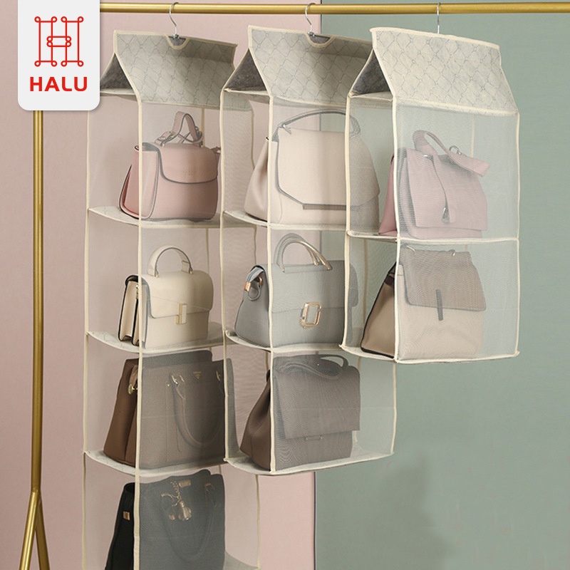 Halu Hanging Bag Rack Bag Organizer Bag Rack Multipurpose Dustproof Bag ...
