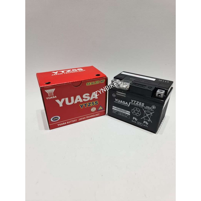 MOTORCYCLE BATTERY YUASA YTZ5S YAMAHA SNIPER 150 Y15ZR MXKING X1R ...