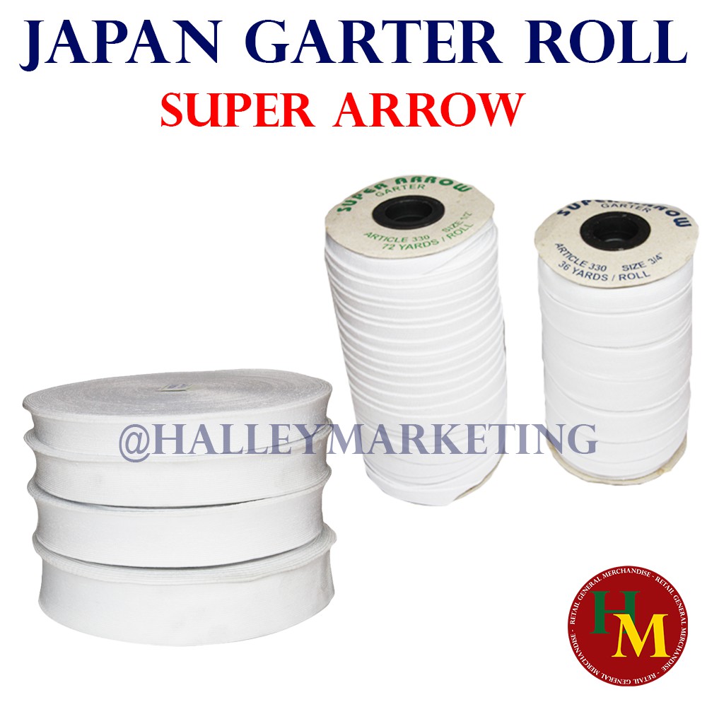 Garter Japan Quality Super Arrow Garter Per Roll (CROCHET) ( Sold Per ...