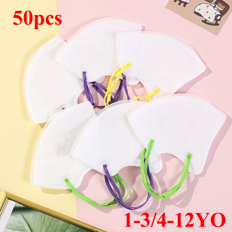 50 Pcs Children's Masks 3D Three-dimensional Masks 0-12 Years Old ...
