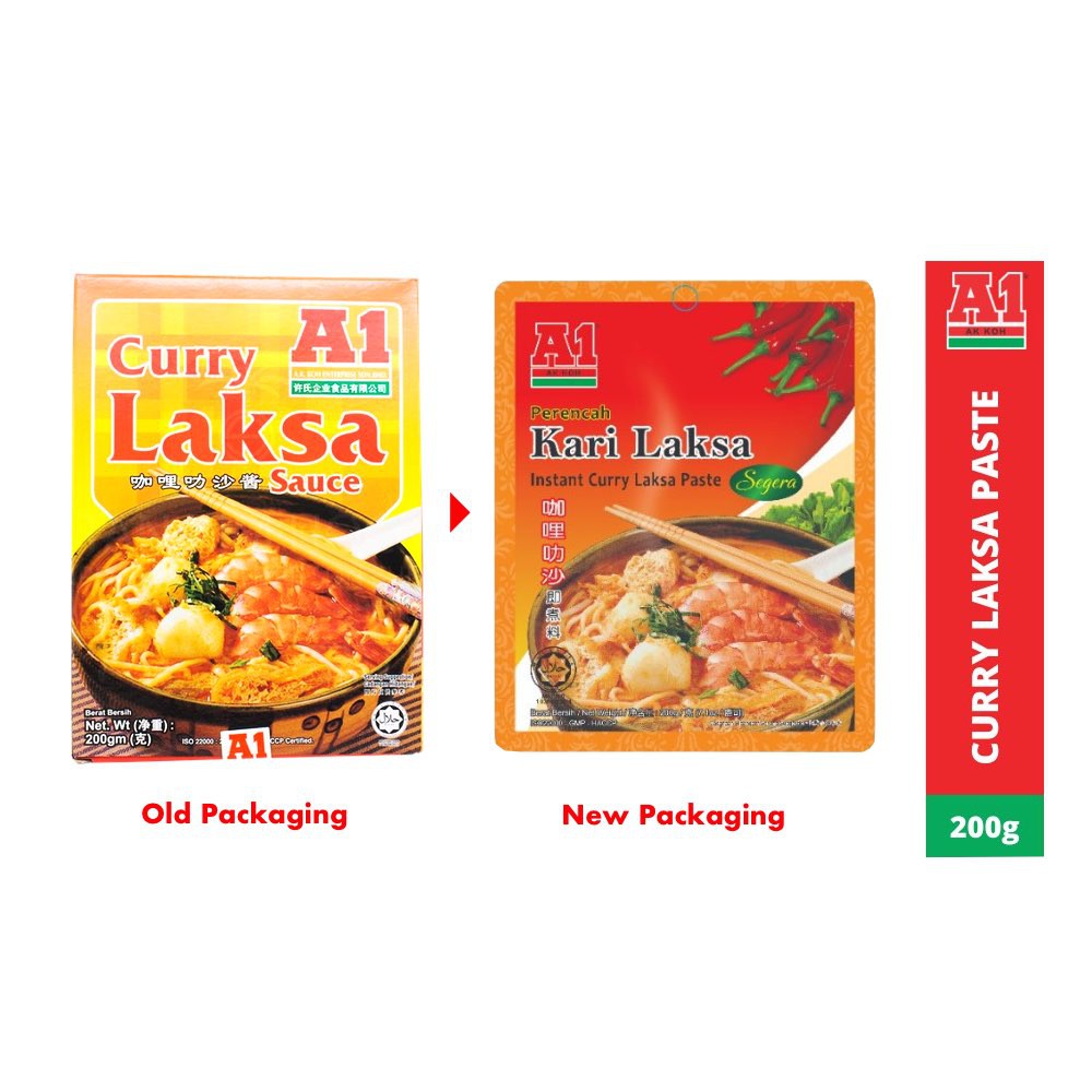 A1 Curry Laksa Sauce/ 咖喱叻沙酱- 200g *HALAL | Shopee Singapore