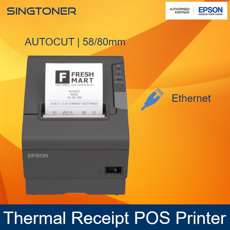 [Original] Epson TM-T88V Thermal POS Receipt Printer | Shopee Singapore