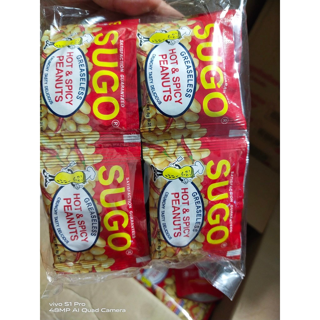Sugo Salted Peanuts/Hot Spicy Peanuts 6g | Shopee Singapore