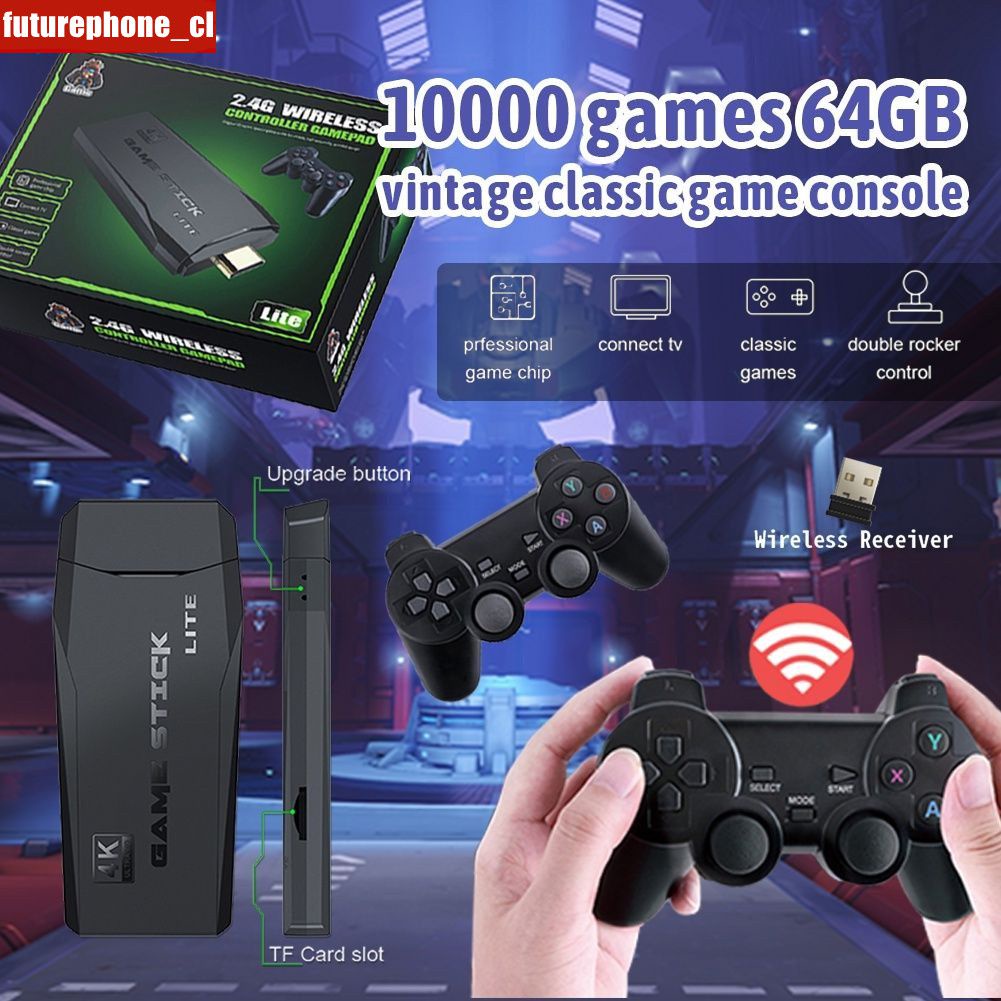 4 Player Game Stick Games 10k 4k Tv Video Game Console With 2.4g ...