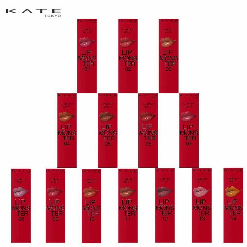 Japan Kanebo KATE Lip Monster 14 Colors 3.0g A long-lasting lipstick Vivid coloration Authentic ...