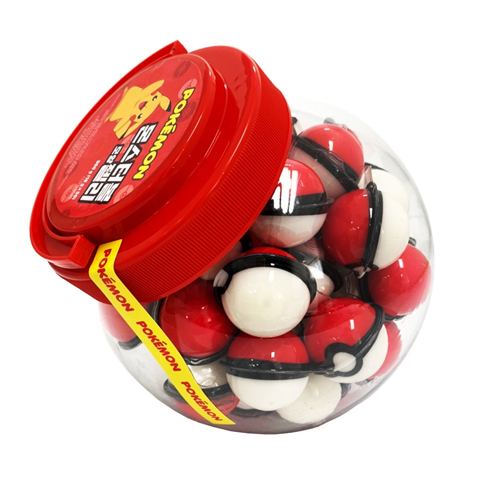 Pokemon Monster Ball-shaped Jelly 50 pieces fruit-flavored jelly From ...