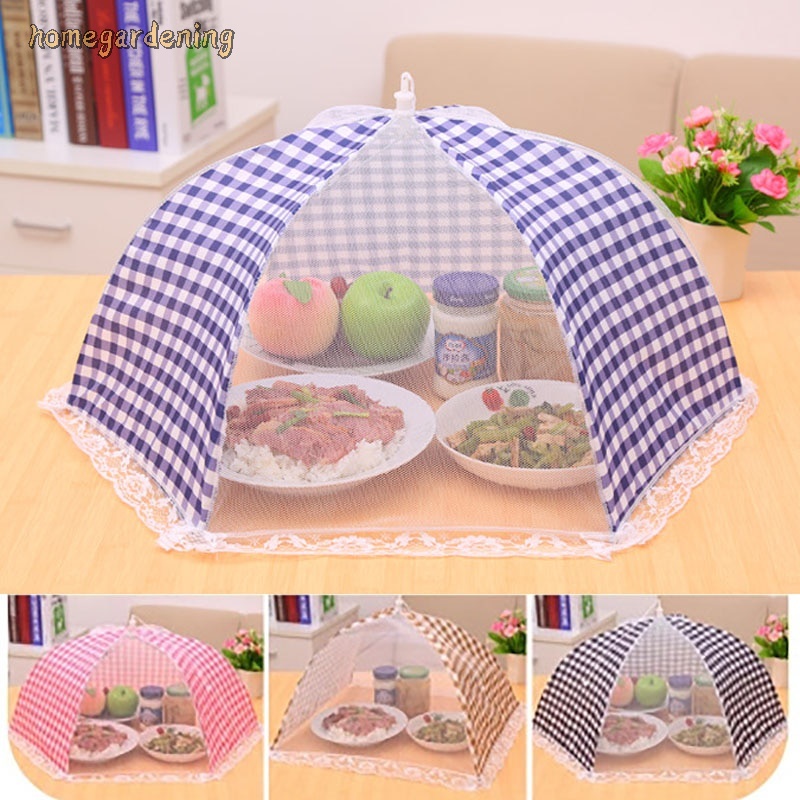 Anti Fly Mosquito Dish Folded Mesh Food Cover BBQ Picnic Umbrella Style ...