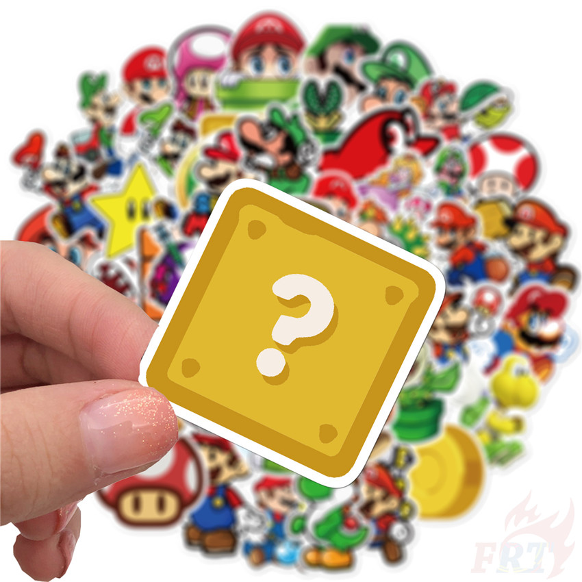 Super Mario Bros. - Series 01 Mario Luigi Yoshi Stickers 50Pcs/Set ...
