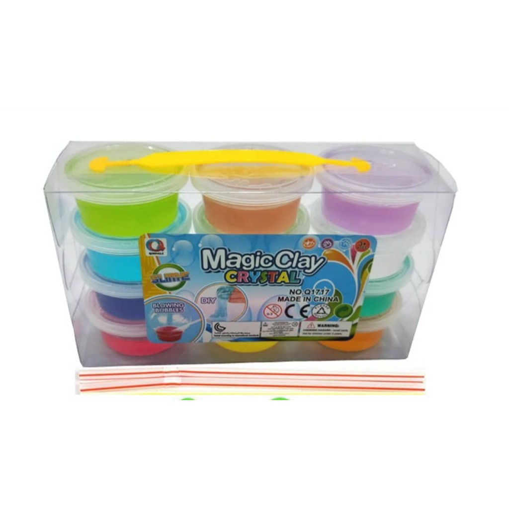 Dough Crystal Mud Slime Magnetic Polymer Clay Play Dough | Shopee Singapore